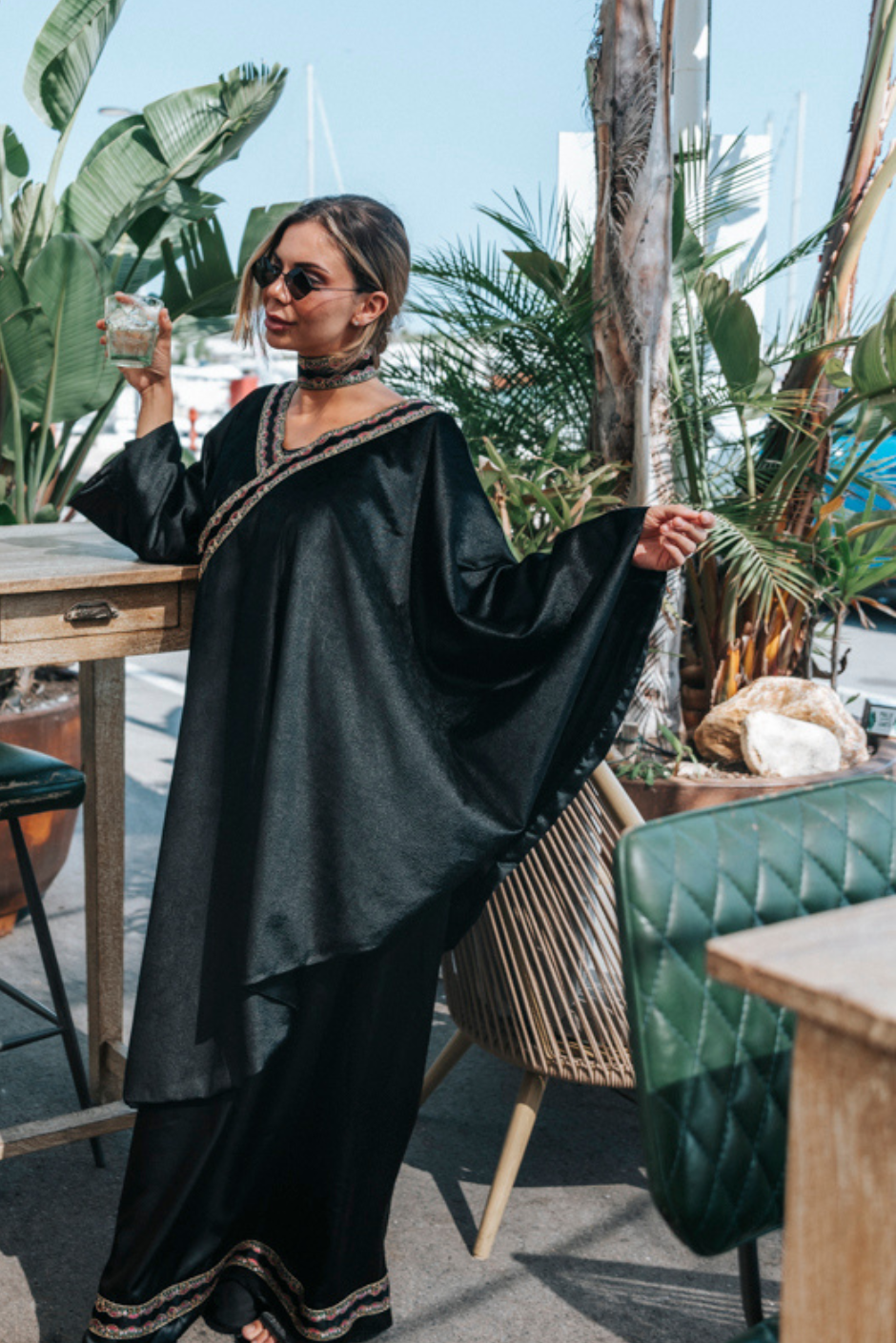 Hamim Set – Luxury Italian Silk Abaya Set | Meera Dubai